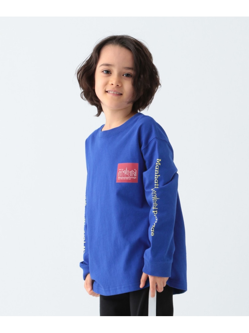 【楽天市場】【Manhattan Portage(マンハッタンポーテージ)】プリント長袖Tシャツ(KIDS) BAYFLOW ベイフロー トップス カットソー・Tシャツ ブルー ブラック ...