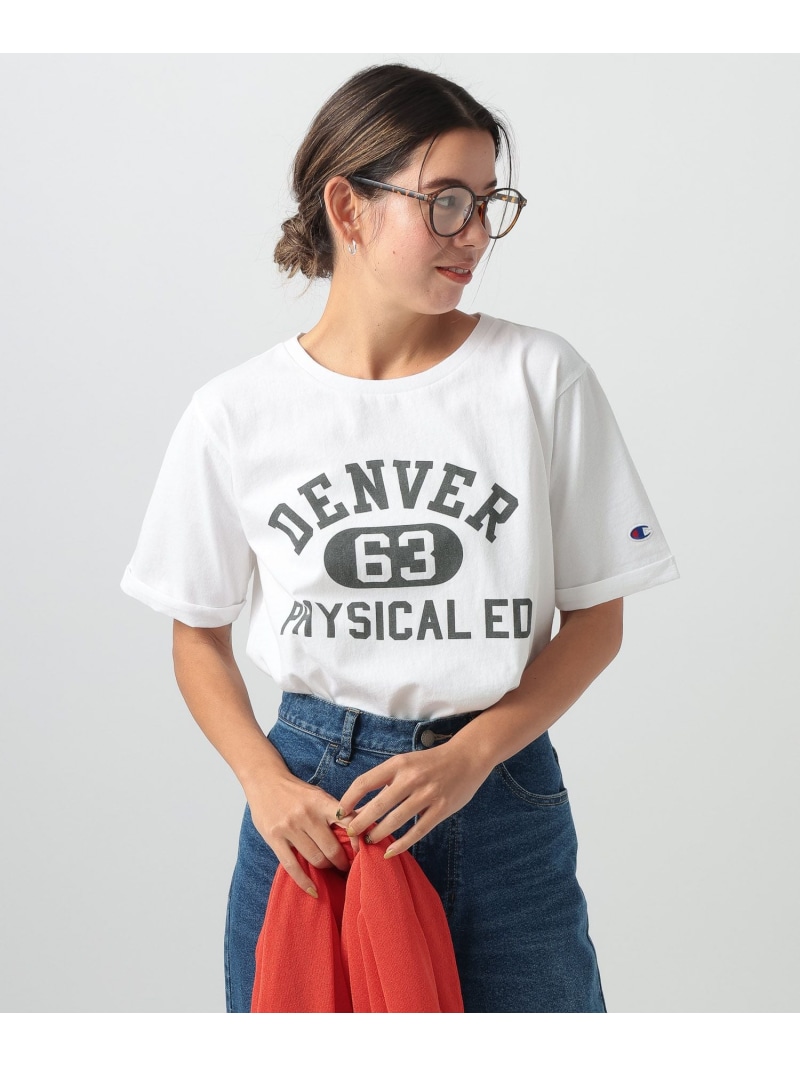 【楽天市場】【Champion(チャンピオン)】別注ロゴ半袖T BAYFLOW ベイフロー トップス カットソー・Tシャツ ブルー ブラック ホワイト【送料無料】[Rakuten ...