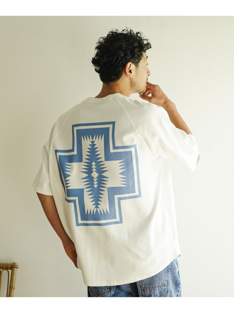 【楽天市場】(M)PDT/SOLOTEX TEE PENDLETON ベイフロー トップス カットソー・Tシャツ ホワイト ブラック ブルー【送料無料】[Rakuten Fashion ...