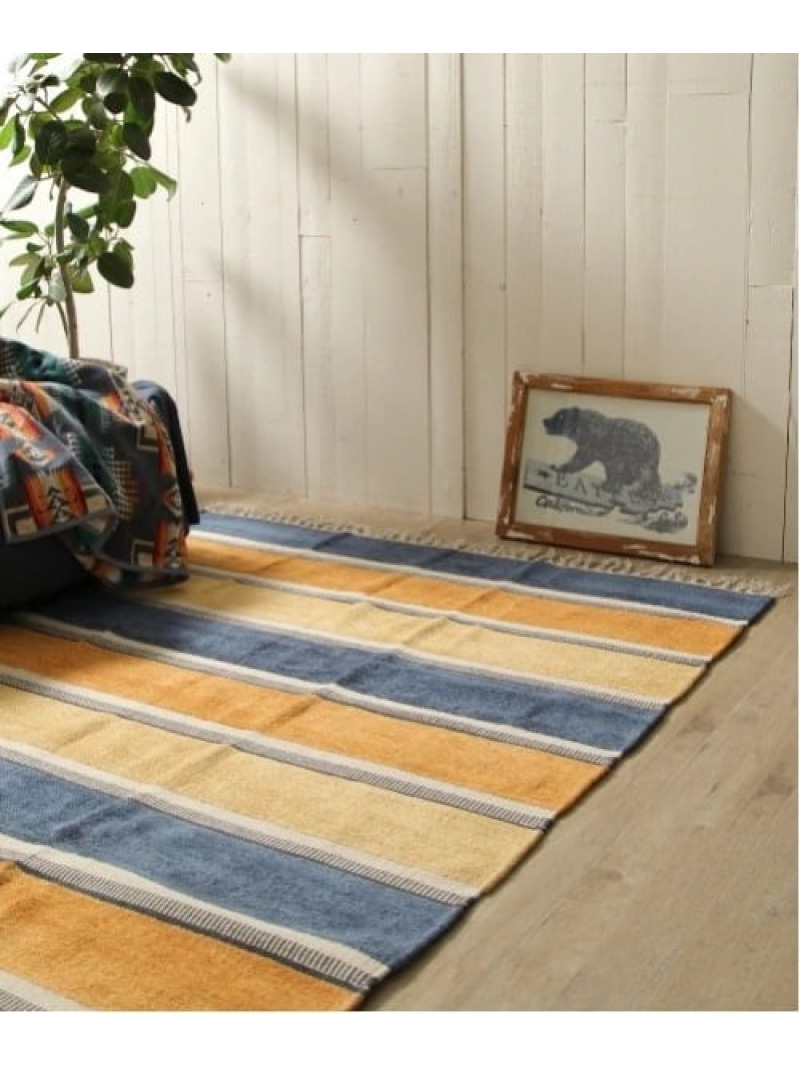 【楽天市場】エルンテ130*190 BAYFLOW ベイフロー インテリア・生活雑貨 その他のインテリア・生活雑貨 イエロー ブルー【送料無料】[Rakuten Fashion]：BAYFLOW