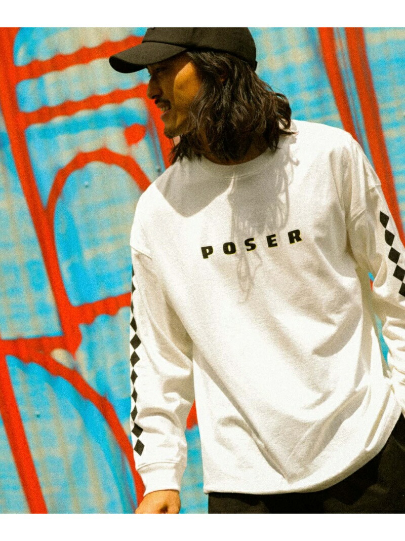 【楽天市場】【SALE／47%OFF】【POSER（ポーザー）】プリント S/S TEE BAYFLOW ベイフロー トップス カットソー・Tシャツ ホワイト ブラック【RBA_E ...