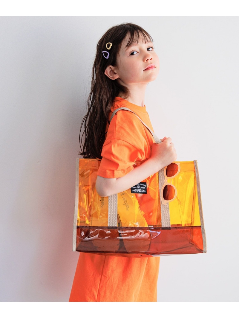 【楽天市場】[選べる4色展開♪]配色プールバッグ[26cm×37cm] (KIDS) BAYFLOW ベイフロー バッグ トートバッグ オレンジ ブラック ピンク グリーン[Rakuten ...