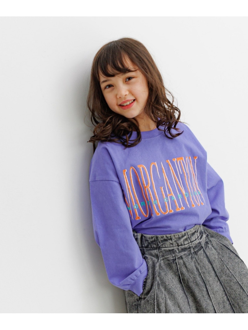 【楽天市場】[綿100%]カレッジロゴプリントT(KIDS) BAYFLOW ベイフロー トップス カットソー・Tシャツ パープル イエロー グレー[Rakuten Fashion]：BAYFLOW
