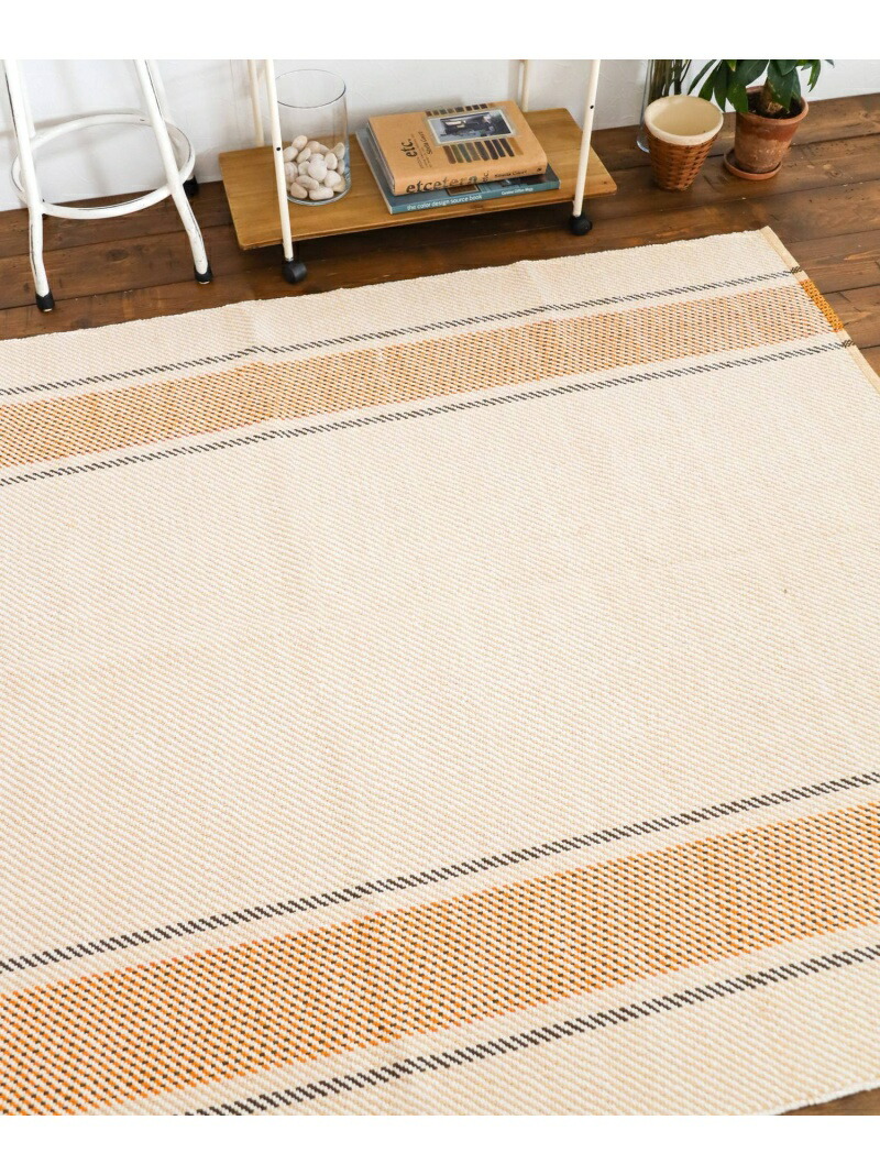 【楽天市場】【SALE／50%OFF】(U)BFTWライン130*180 BAYFLOW ベイフロー インテリア・生活雑貨 カーペット・ラグ・マット オレンジ【RBA_E】【送料無料 ...