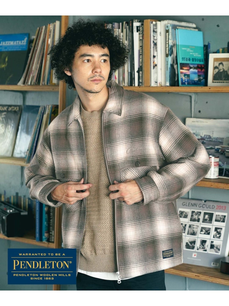 【楽天市場】【SALE／20%OFF】【PENDLETON(ペンドルトン)】別注ロガーブルゾン PENDLETON ベイフロー ジャケット・アウター ブルゾン・ジャンパー グレー ブラウン ...