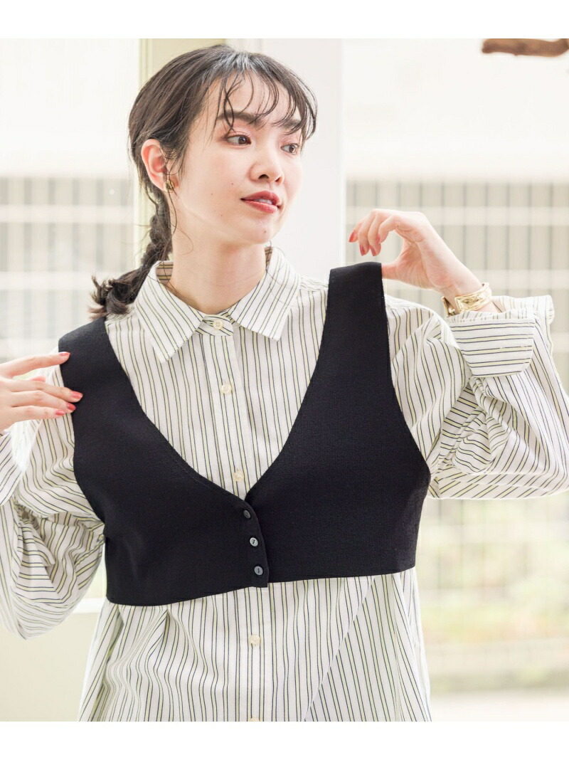 【楽天市場】【SALE／50%OFF】(W)2WAYニットビスチェ BAYFLOW ベイフロー トップス その他のトップス ブラック ブルー ...