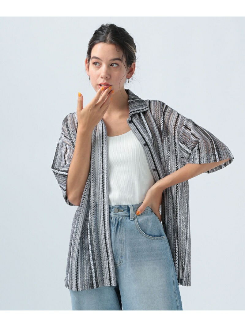 【楽天市場】【SALE／50%OFF】(W)JQストライプシャツ BAYFLOW ベイフロー トップス シャツ・ブラウス ブラック ピンク ブルー【RBA_E】[Rakuten Fashion ...