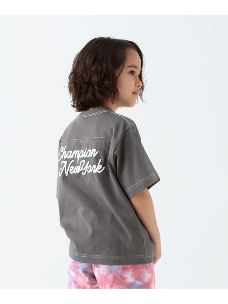 【楽天市場】【Champion(チャンピオン)】配色ステッチTシャツ(KIDS) BAYFLOW ベイフロー トップス カットソー・Tシャツ ホワイト グレー オレンジ[Rakuten ...