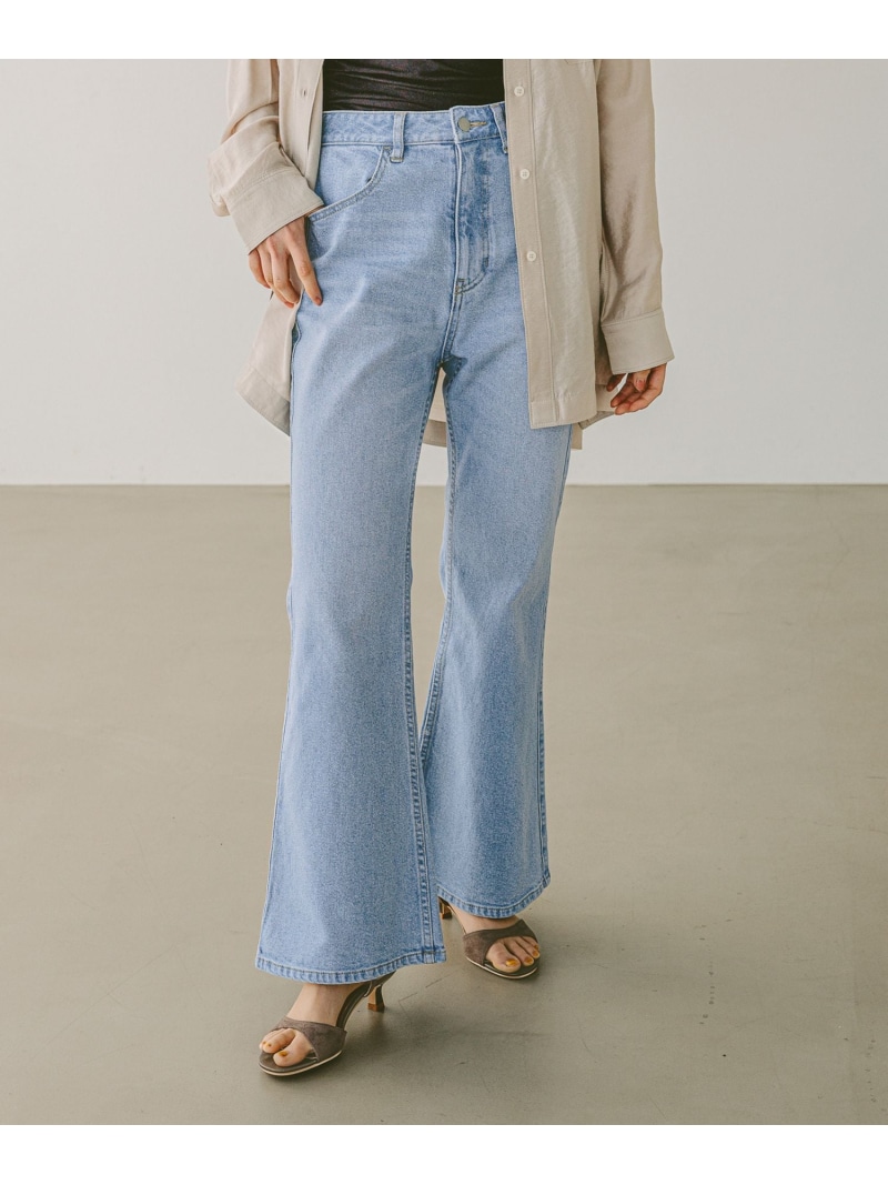 【楽天市場】【SALE／50%OFF】[ウエストゴム・もも周りすっきり]ベーシックフレアデニム BAYFLOW ベイフロー パンツ ジーンズ・デニムパンツ ブルー【RBA_E】[Rakuten ...