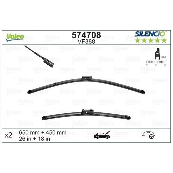 【楽天市場】VW ポロ AW フロント ワイパーブレードセット 右ハンドル用 2G2998002A 2G2998002 VALEO製：ベイサイドパーツ