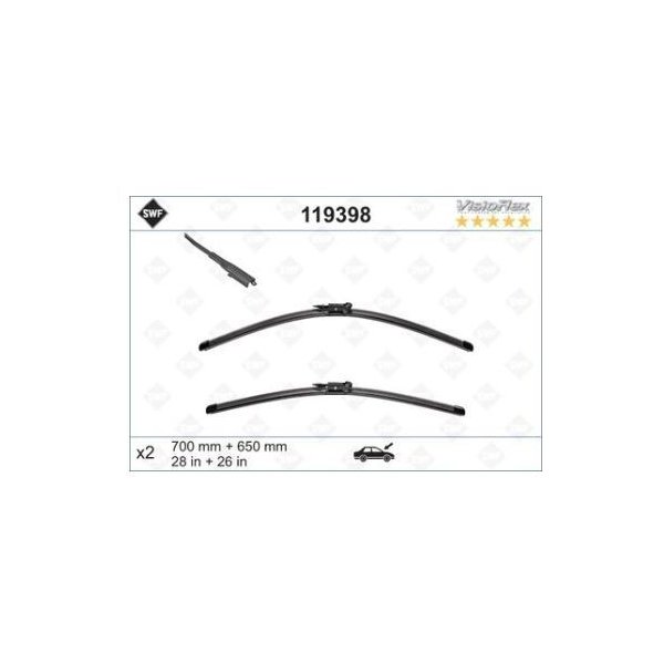 【楽天市場】ベンツ Vクラス W639 フロントワイパーブレード 左右セット 6398200200 0018204245 SWF製：ベイサイドパーツ