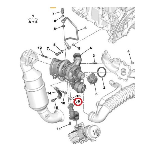 【楽天市場】プジョー シトロエン 純正 ターボ オイルホース オイル リターン ライン オイルリターンジョイント V861706980 ...