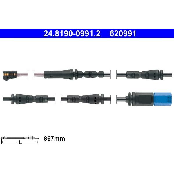 【楽天市場】ATE ブレーキパッドセンサー リア BMW 5シリーズ G30 F90 G31 6シリーズ G32 34216890792 ...