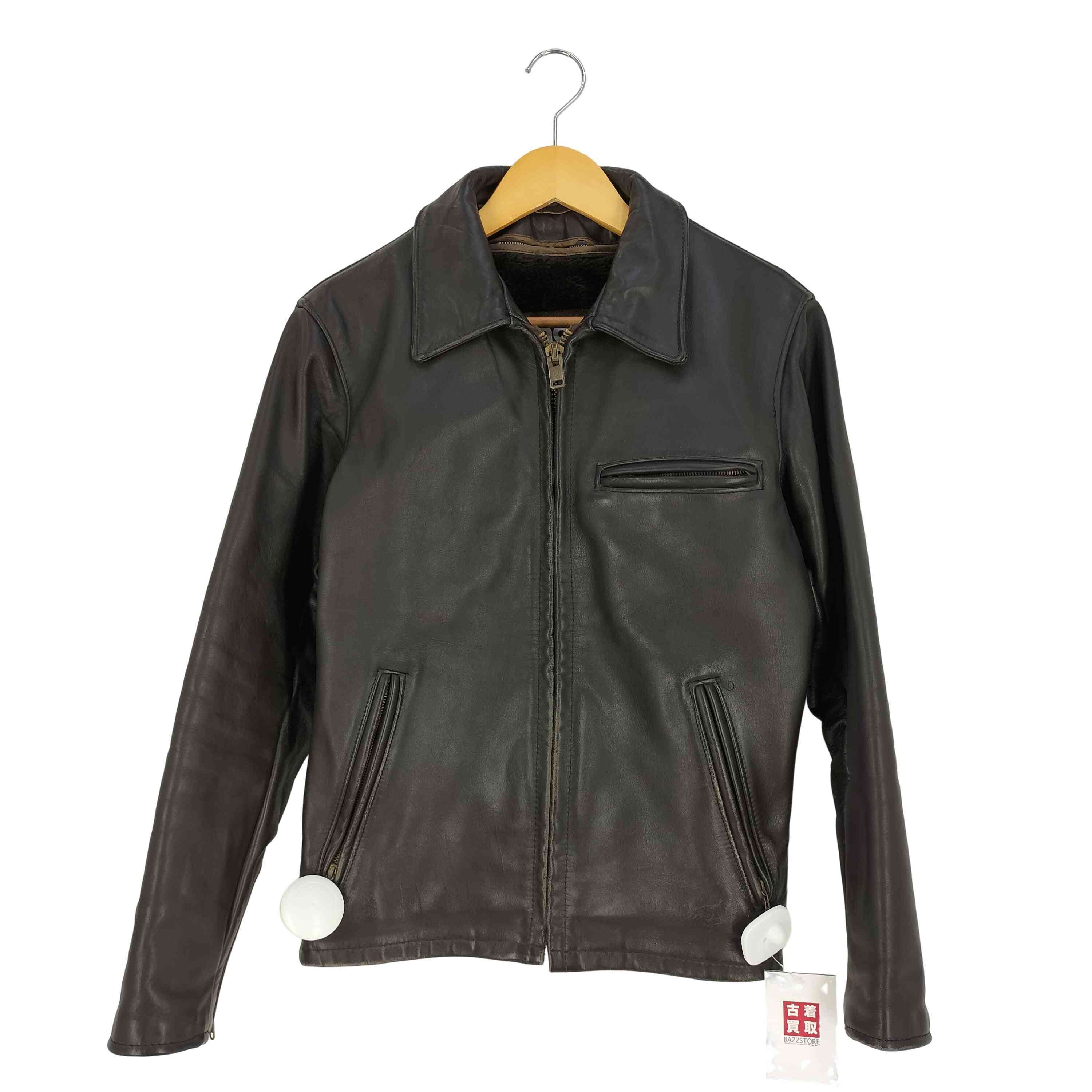 【楽天市場】【中古】ショット Schott USA製 643 ボアライナー付き レザー シングルライダースジャケット メンズ 36：BAZZSTORE ブランド古着バズストア