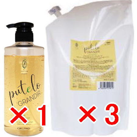 【楽天市場】☆【送料無料】【正規品】プテロ putelo ／ プテロ AR シャンプー グランディール 700ml 1個＆ 1500ml詰替 3個 セット ／ スカルプ シャンプー：B.B ...