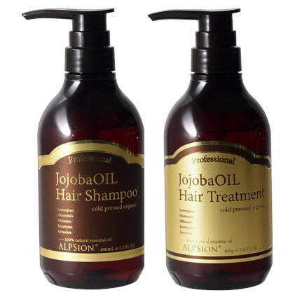 【楽天市場】☆【送料無料】 アルピジョン ALPSION ／ アルピュア ／ ホホバオイルシャンプー 490ml ＆ ホホバオイルトリートメント 490g セット ／ シャンプー ...
