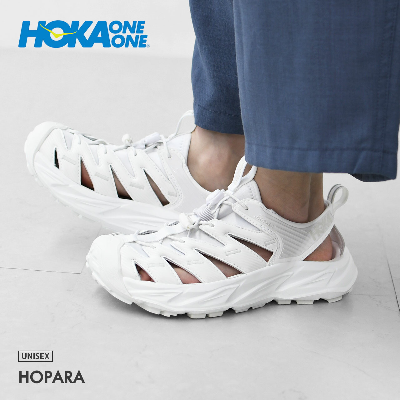 【楽天市場】HOKA ONE ONE [ホカオネオネ] U HOPARA [1123112-whwh] ホパラ(ユニセックス)・サンダル ...