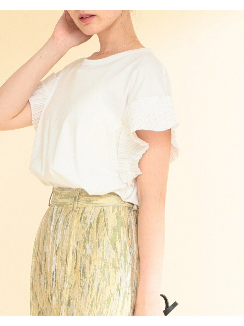 【楽天市場】【SALE／40%OFF】Ray BEAMS / プリーツ スリーブ クルーネック Tシャツ Ray BEAMS ビームス ...