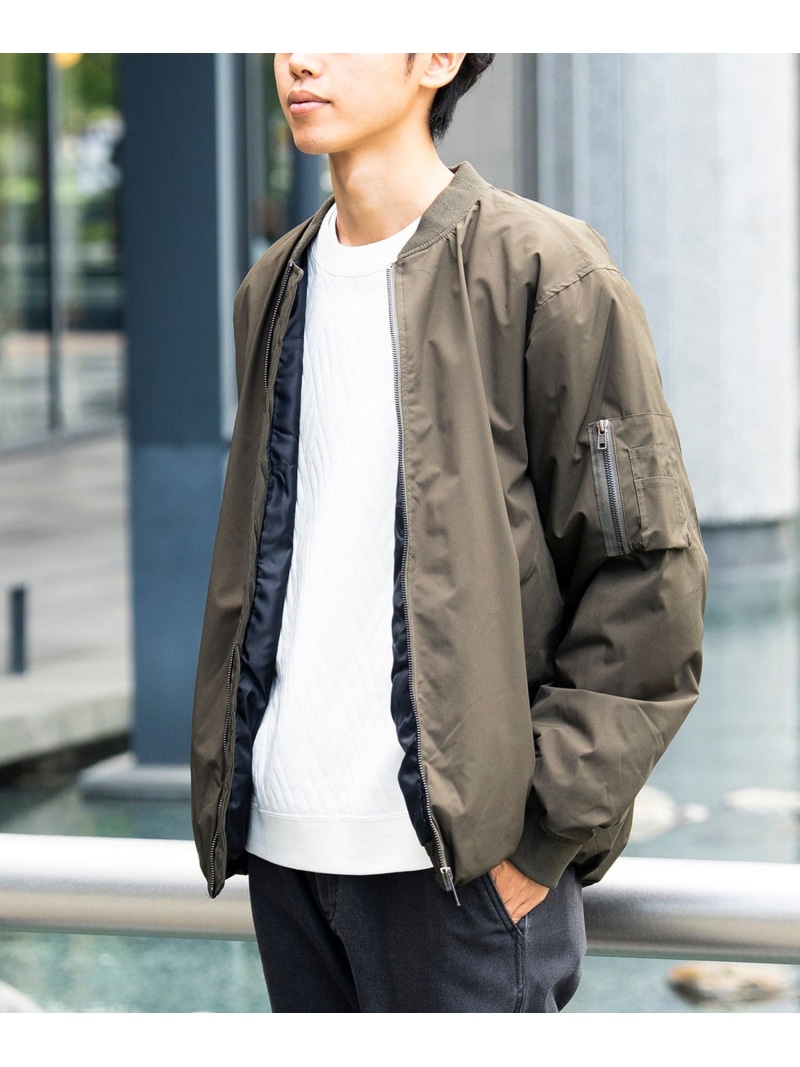 【楽天市場】【SALE／30%OFF】ソリッド タフタ MA-1 BEAMS HEART MEN ビームス アウトレット ジャケット・アウター MA-1 ブラック グリーン【RBA_E】【送料 ...