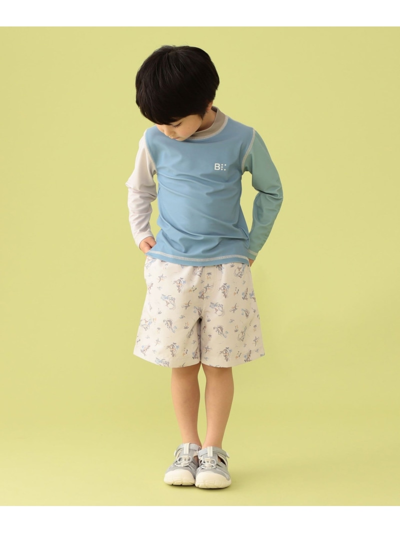 【楽天市場】【SALE／50%OFF】BEAMS mini / ラッシュガード スイムショーツ セット(BOYS 100~130cm ...