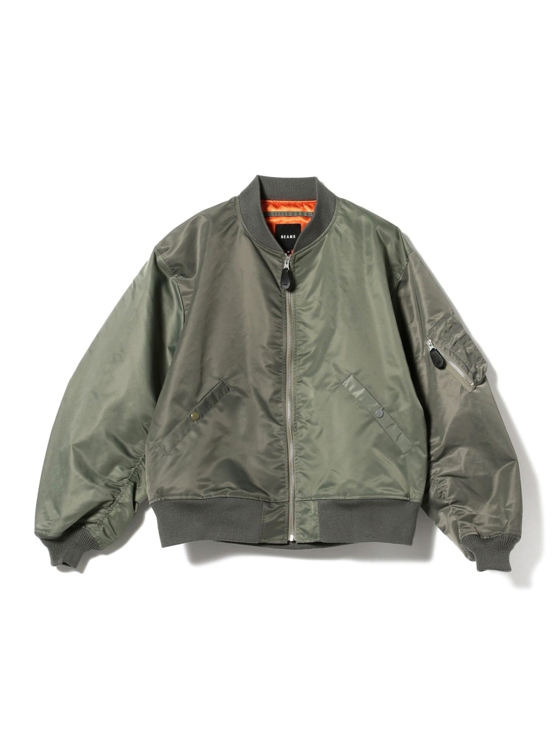 【楽天市場】【SALE／30%OFF】BEAMS / クレイジー MA-1 BEAMS ビームス アウトレット ジャケット・アウター MA-1 カーキ ブラック【RBA_E】【送料無料 ...
