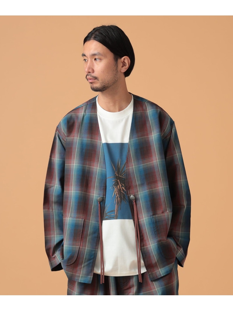【楽天市場】【SALE／60%OFF】PENDLETON * BEAMS LIGHTS / 別注 ノーカラー ジャケット BEAMS LIGHTS MEN ビームス アウトレット ジャケット ...