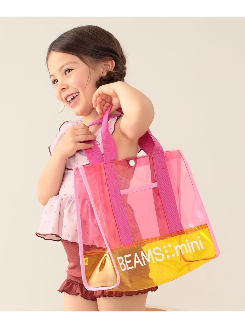【楽天市場】BEAMS mini / カラー PVC プールバッグ 24SS スイム プール 海 水遊び ロゴ トートバッグ BEAMS ...