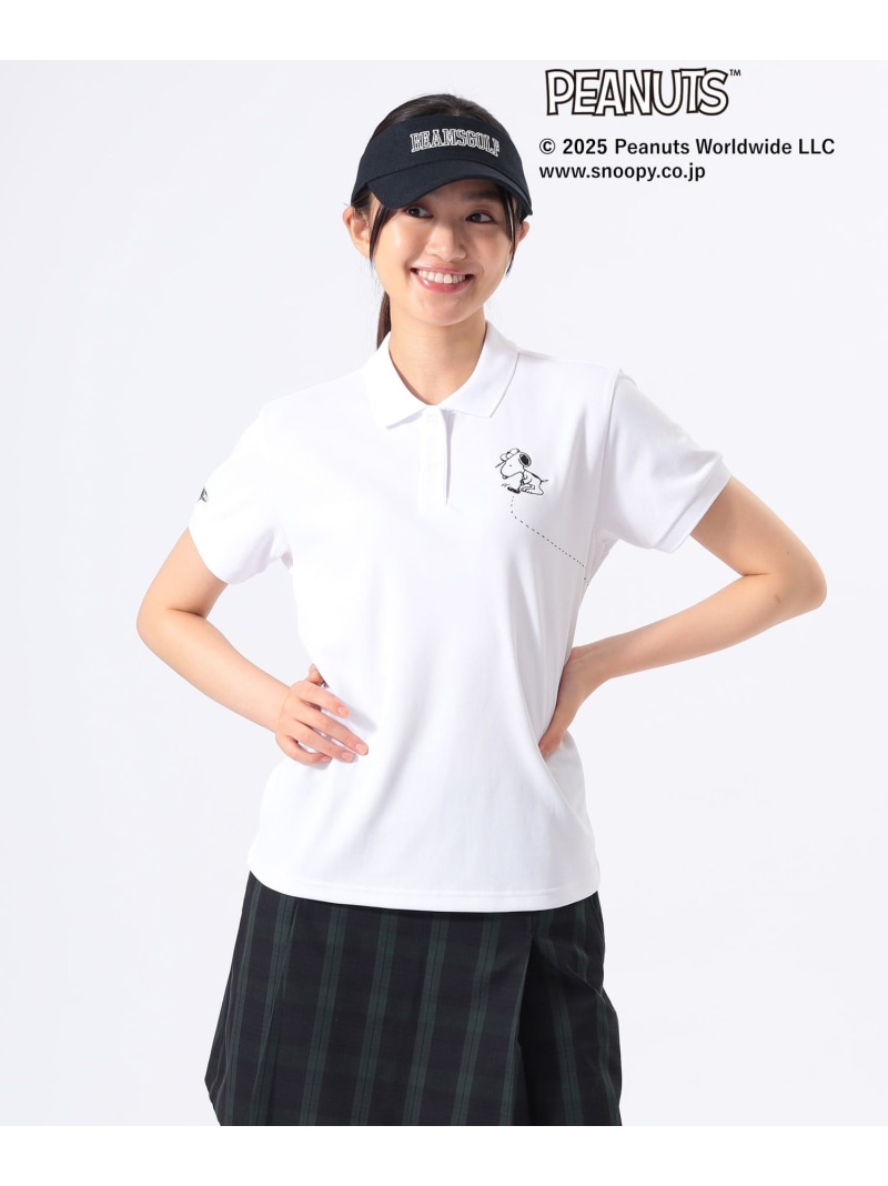 【楽天市場】＜WOMEN＞PEANUTS スヌーピー PLUNK!ポロシャツ BEAMS GOLF ORANGE LABEL ビームス ゴルフ ...