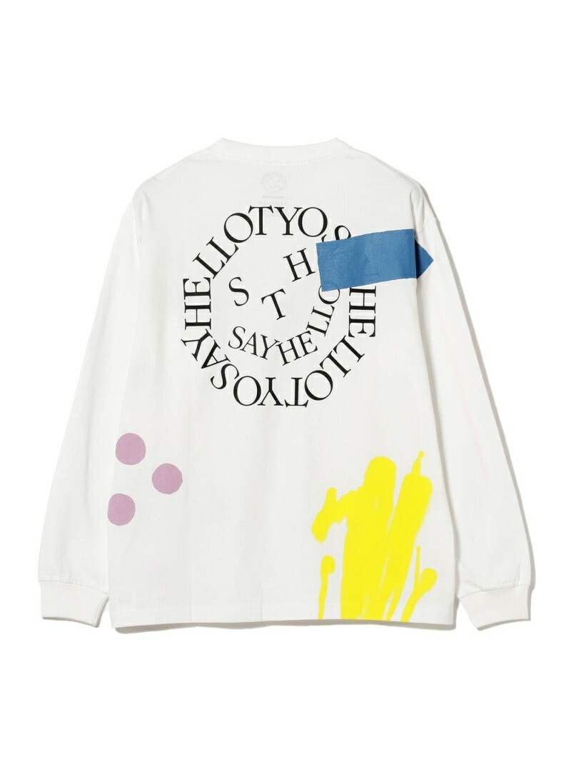 【楽天市場】SAYHELLO / Jun Inoue Smile Logo Long Sleeve Tee BEAMS T ビームスT ...