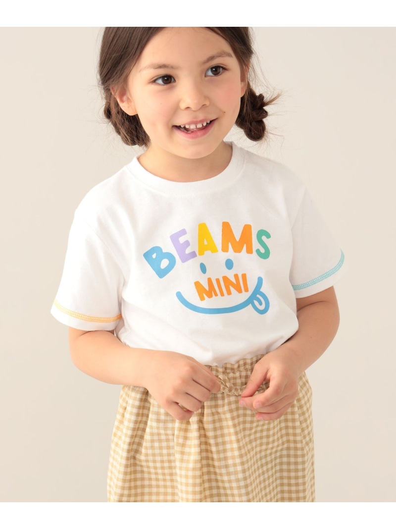 【楽天市場】【SALE／30%OFF】BEAMS mini / スマイル ロゴ Tシャツ 24SS(90~130cm) BEAMS mini ...