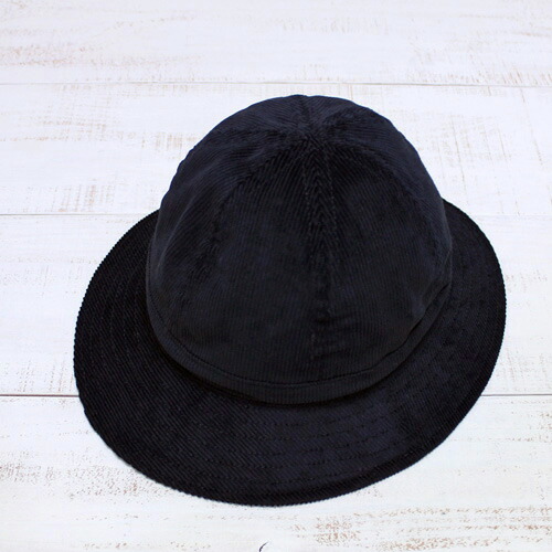 【楽天市場】Au Vrai Chic Britain Dome Hat / Corduroy Black bucket metro work ...
