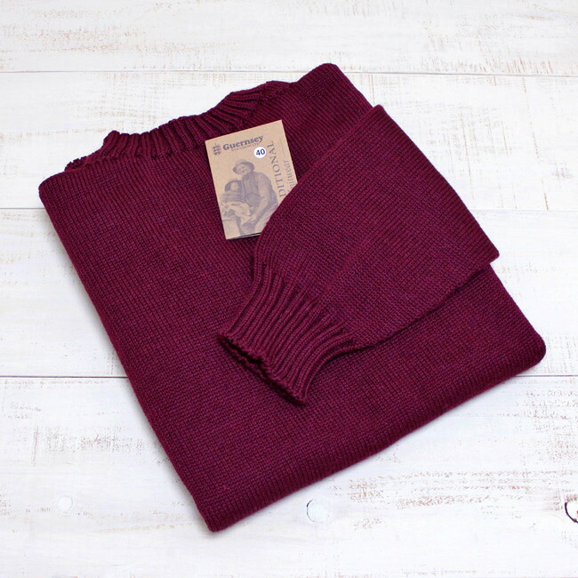 【楽天市場】Guernsey Woollens Traditional Guernsey Sweater hi neck knit ...