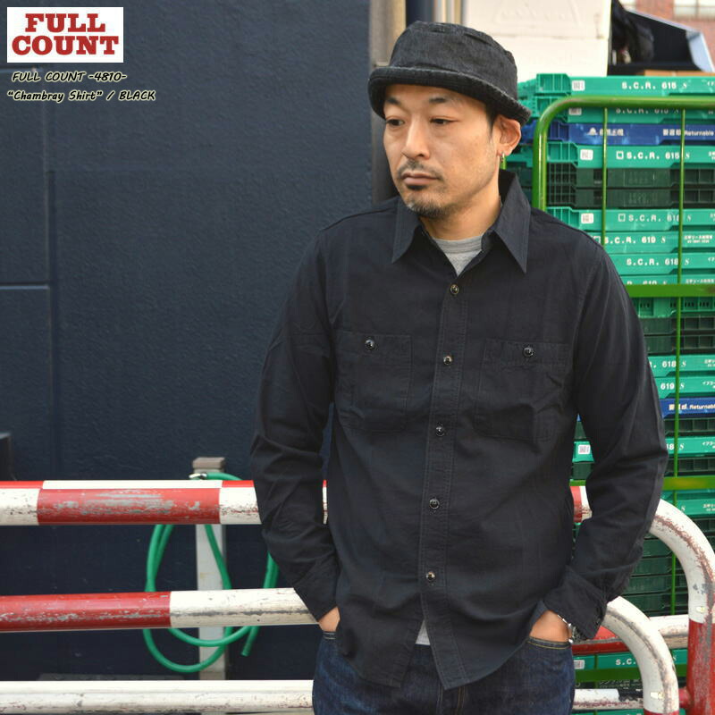 【楽天市場】FULL COUNT フルカウント "4810"シャンブレー シャツ Chambray ShirtBLACK ブラック：ベアーズ
