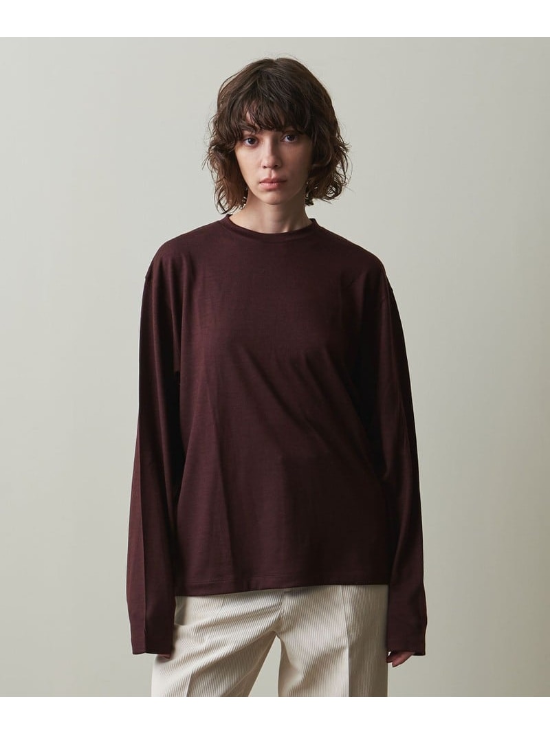 【楽天市場】＜Steven Alan＞WOOL JERSEY LONG SLEEVE TEE SHIRT/Tシャツ Steven Alan ...