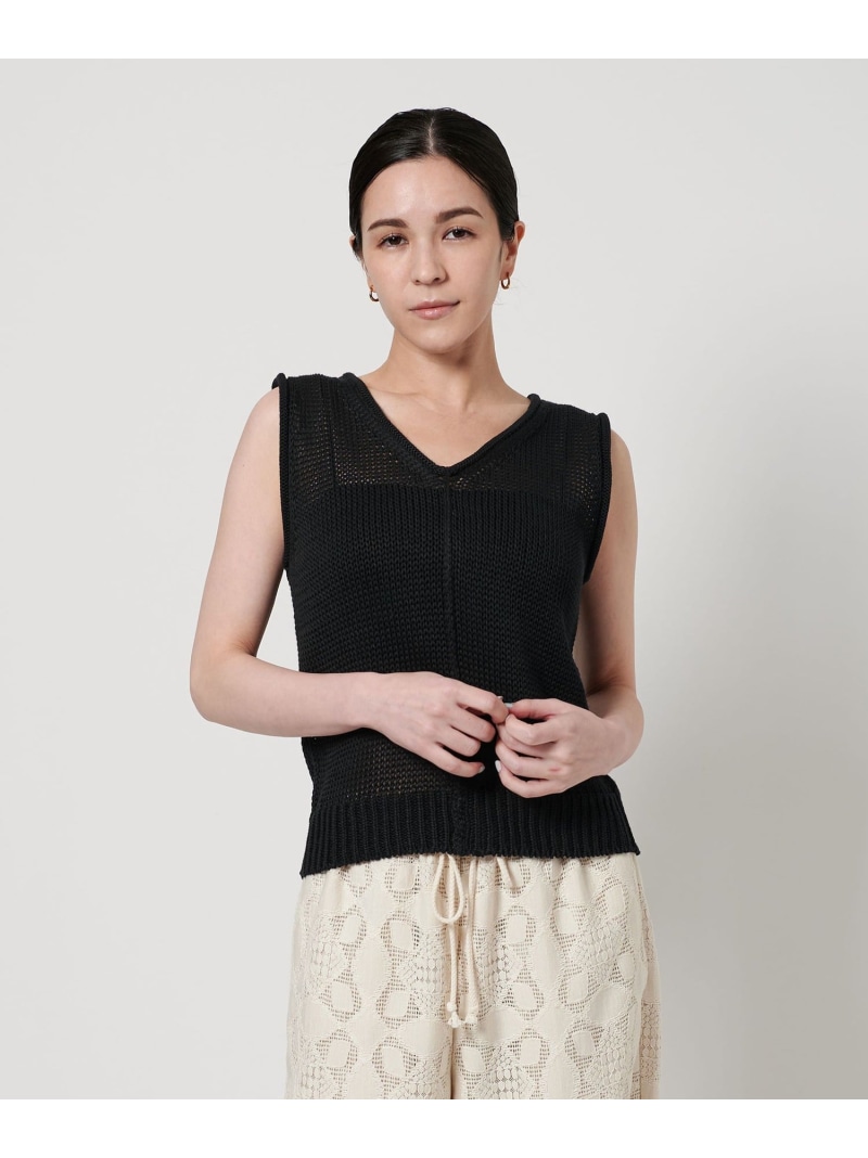 【楽天市場】コットン Vネック ノースリーブニット BEAUTY&YOUTH UNITED ARROWS ビューティー＆ユース ユナイテッドアローズ トップス ニット ブラウン ブラック【送料 ...