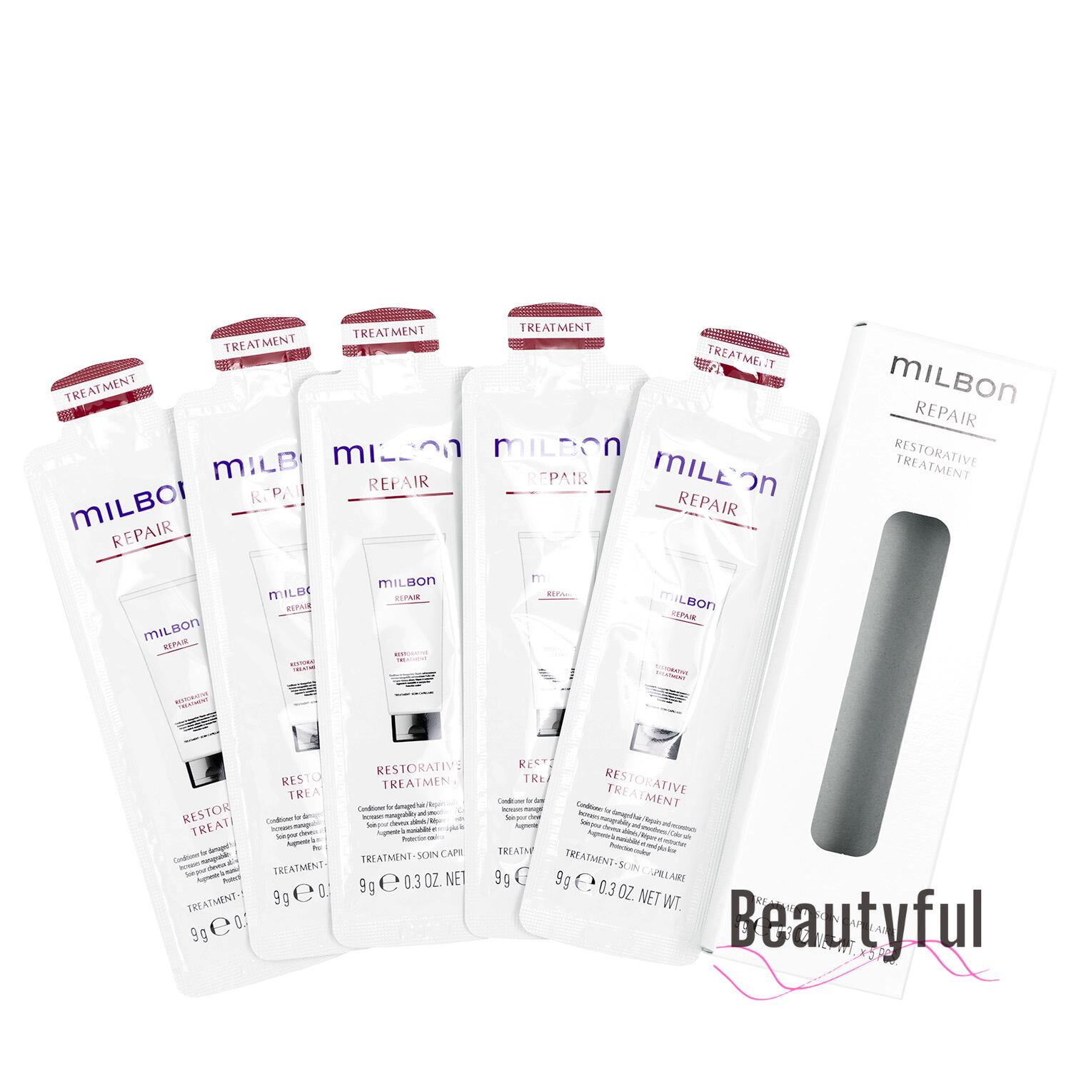 【楽天市場】ミルボン リストラティブ トリートメント サッシェ 9g x 5包 パウチ ゆうパケット：beautyful