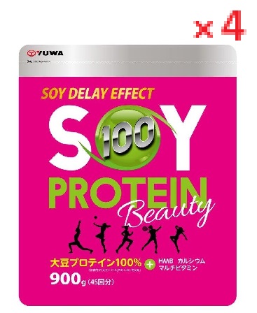 【楽天市場】【4個セット】 ソイプロテインビューティー 900g 【YUWA ユーワ 大豆プロティン HMB カルシウム マルチビタミン サプリメント 健康食品LOTZ】：ビューティーメイト