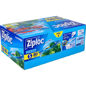 【楽天市場】ジップロック フリーザーバッグ Sサイズ 80枚入 【旭化成 Ziploc ジッパー付き袋 保存容器 冷凍 解凍 密封性 フリーザー袋 ジップバッグ キッチングッズ 台所用品 ...