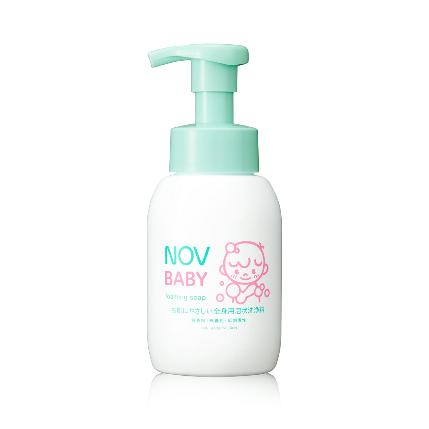 【楽天市場】\期間限定エントリーでポイント10倍／【即納】NOV ノブ ベビー フォーミング ボディソープ 300ml 全身用泡状ソープ 0歳から使える 弱酸性・無香料・無着色・低刺激性 ...