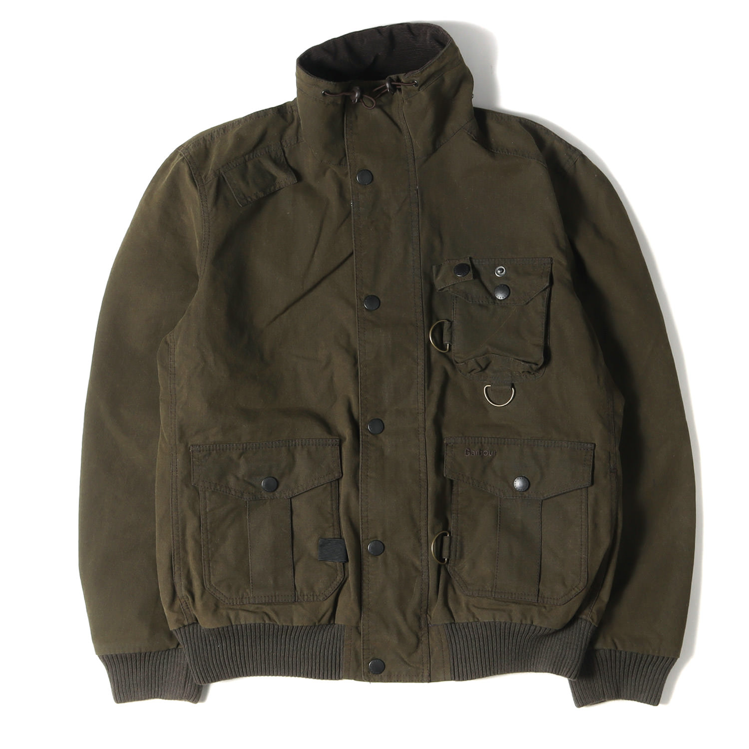 【楽天市場】BARBOUR バブアー ジャケット ワックスドコットン スペイ ブルゾン アウター リブ仕様 SPEY BLOUSON カーキ ...