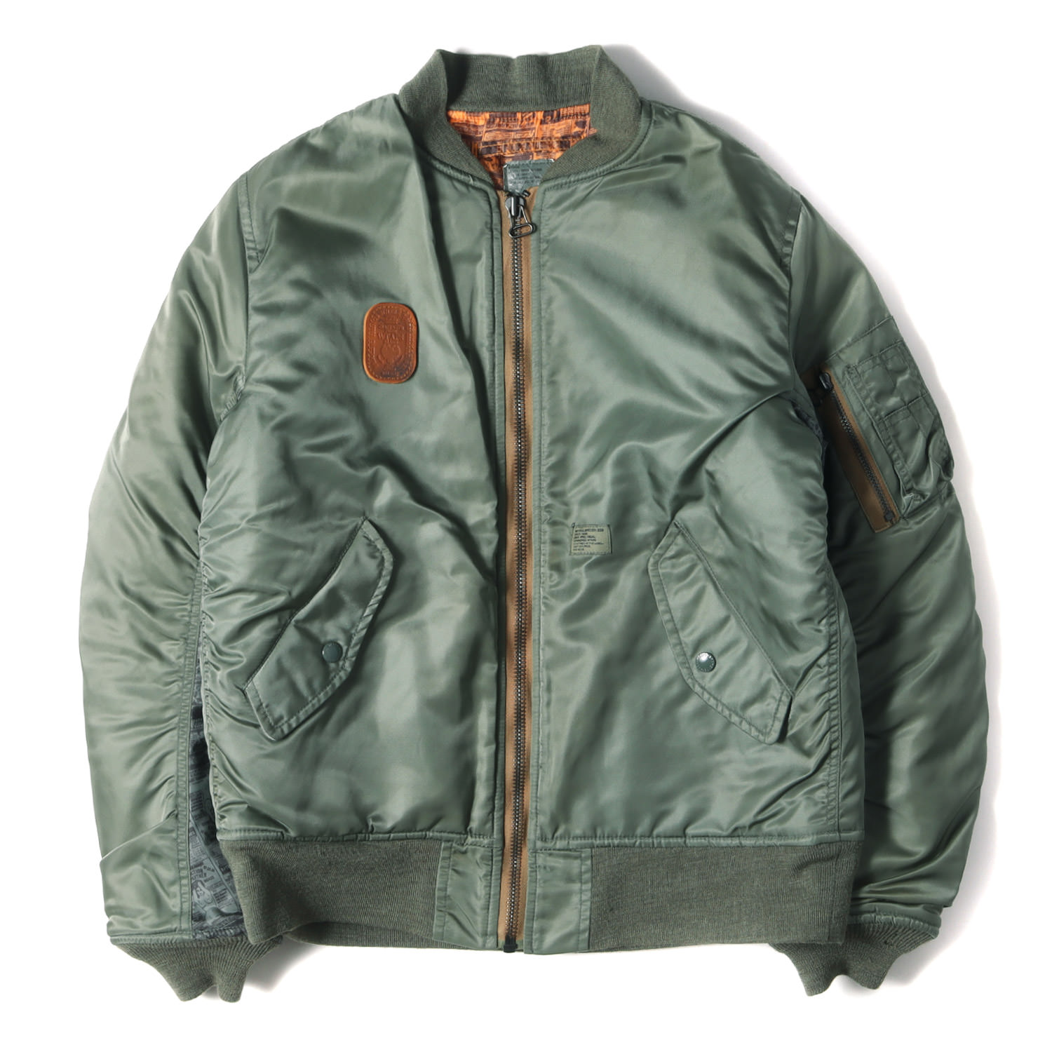 【楽天市場】WTAPS ダブルタップス ジャケット グラフィック切替し MA-1 フライトジャケット 07AW オリーブドラブ M アウター ...