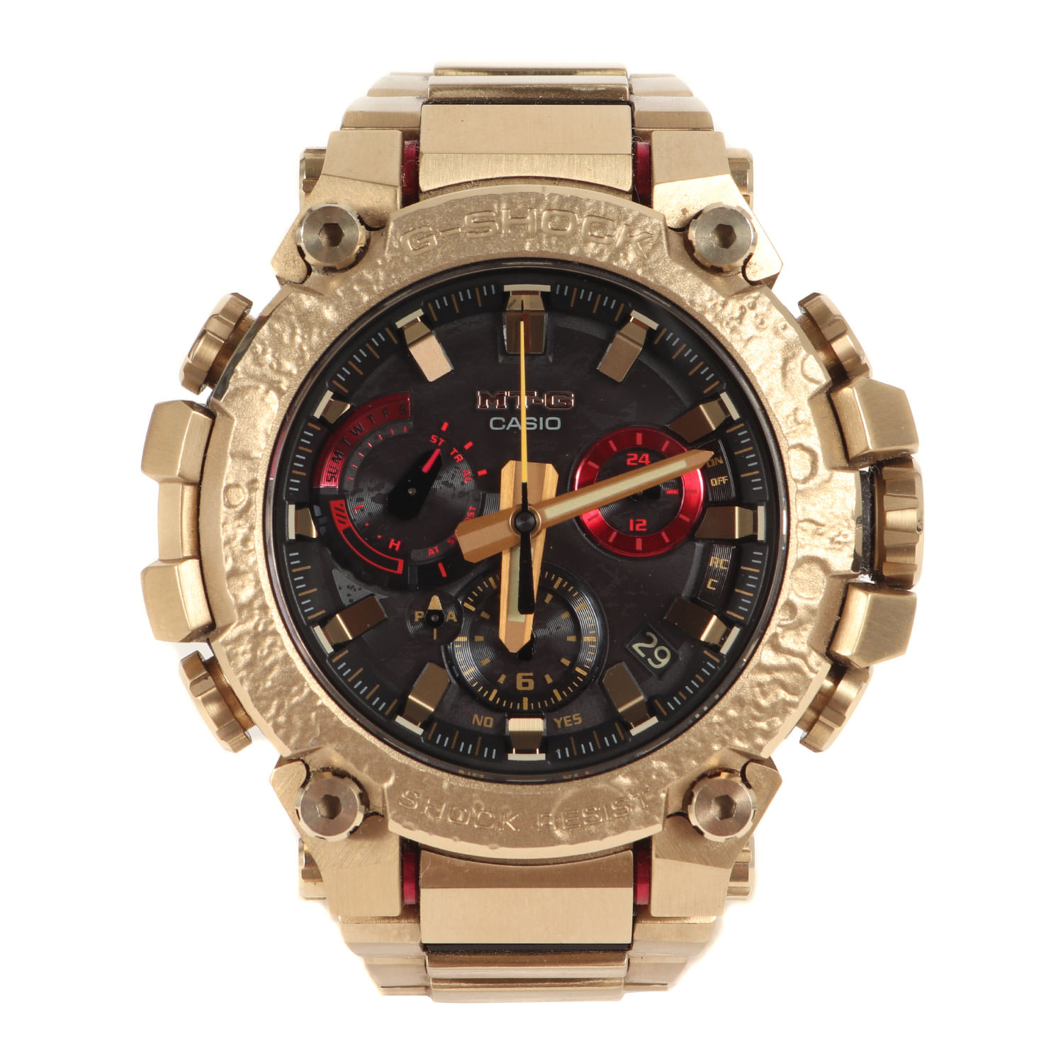 【楽天市場】G-SHOCK ジーショック MTG-B3000CX-9AJR 月の兎 電波ソーラー 腕時計 ウォッチ ゴールド CASIO ...