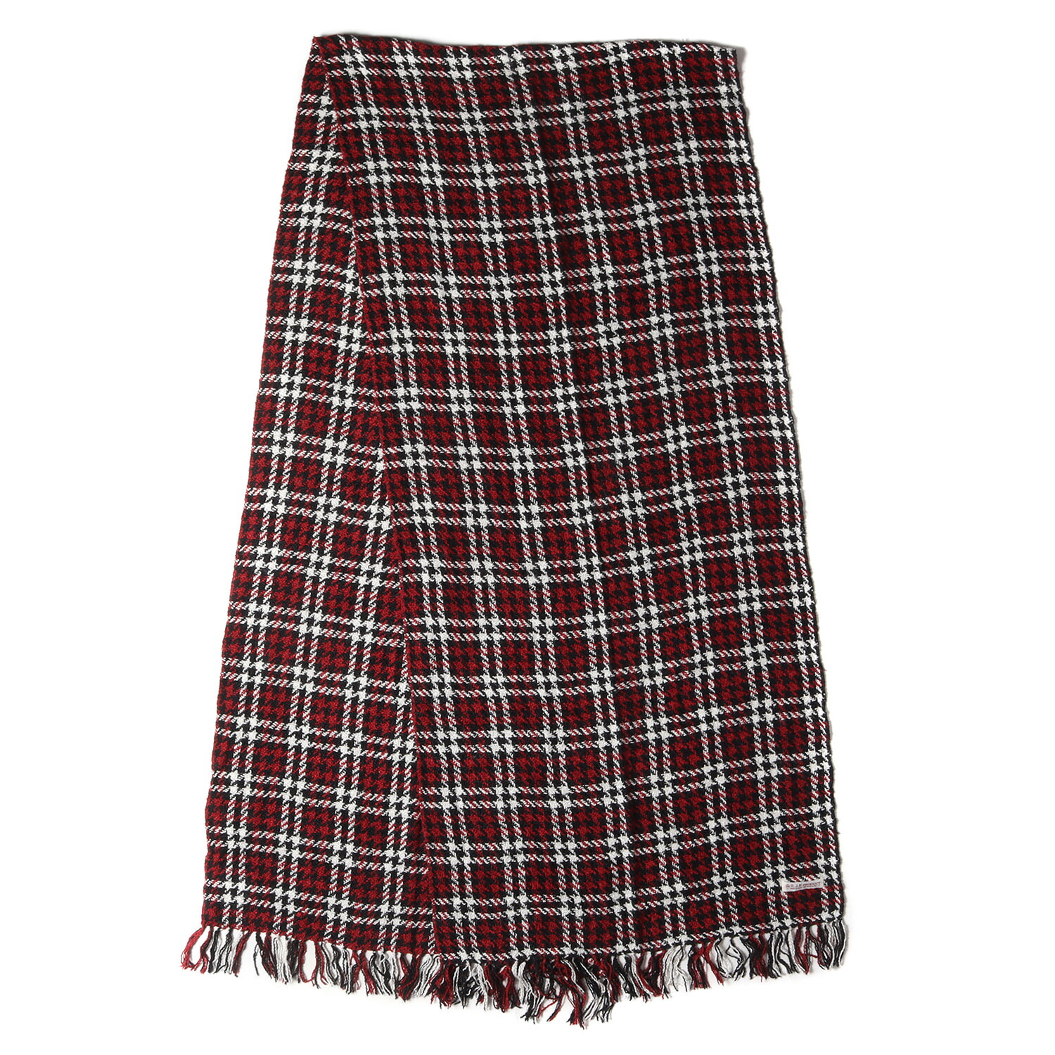 【楽天市場】R.J.B アールジェイビー グレンチェック ニット マフラー レッド ブラック 赤黒 FLAT HEAD フラットヘッド ...