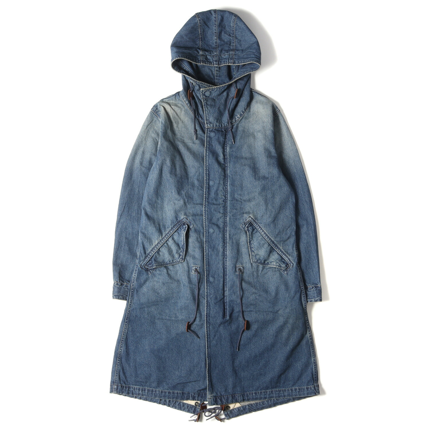 【楽天市場】Johnbull ジョンブル コート サイズ:S ウォッシュ加工 デニム M-51 フィールド フィッシュテール パーカー ミリタリー モッズ コート インディゴ アウター ...