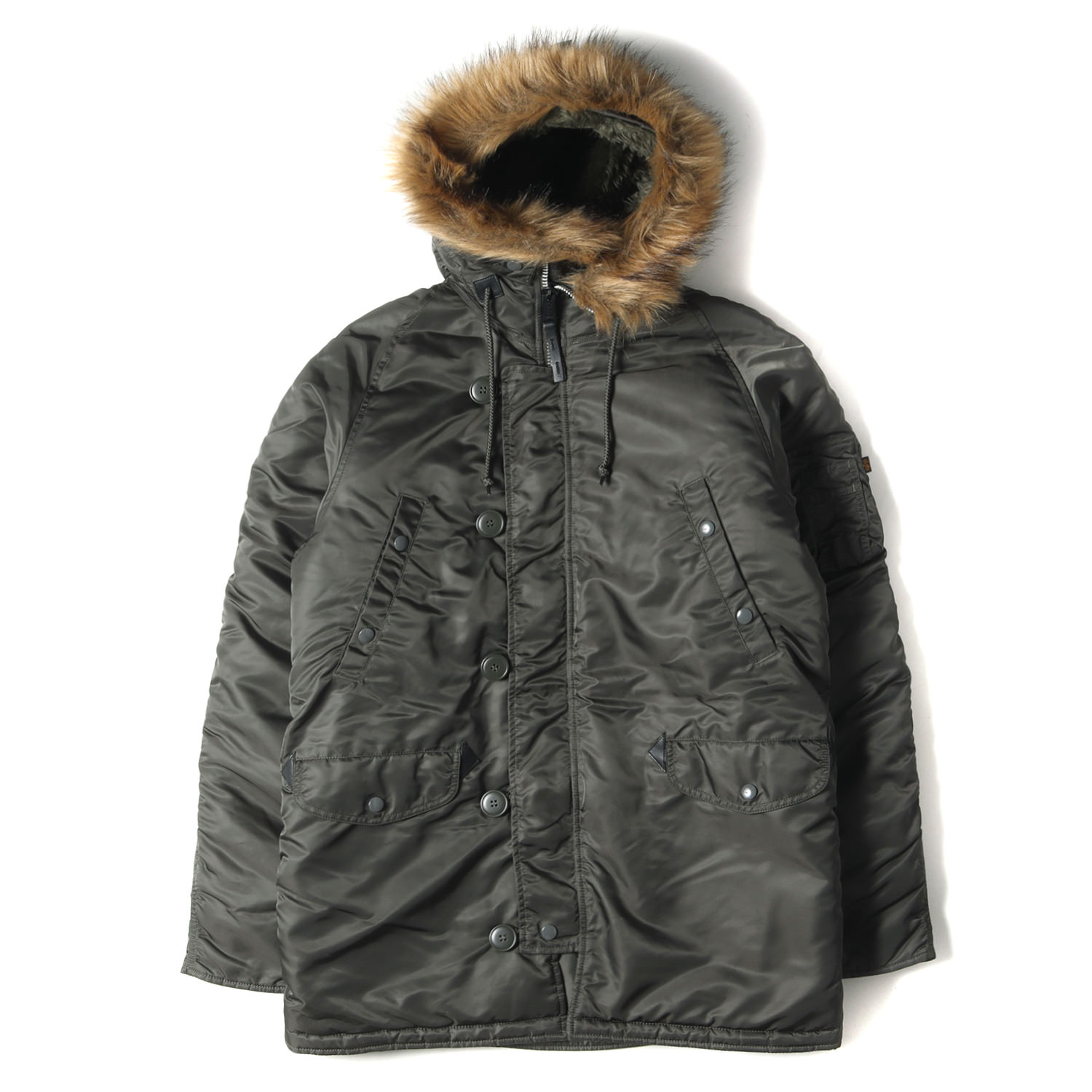 【楽天市場】ALPHA アルファ ジャケット サイズ:L ジャパンスペック タイトフィット N-3B フライトジャケット レプリカグレー ...