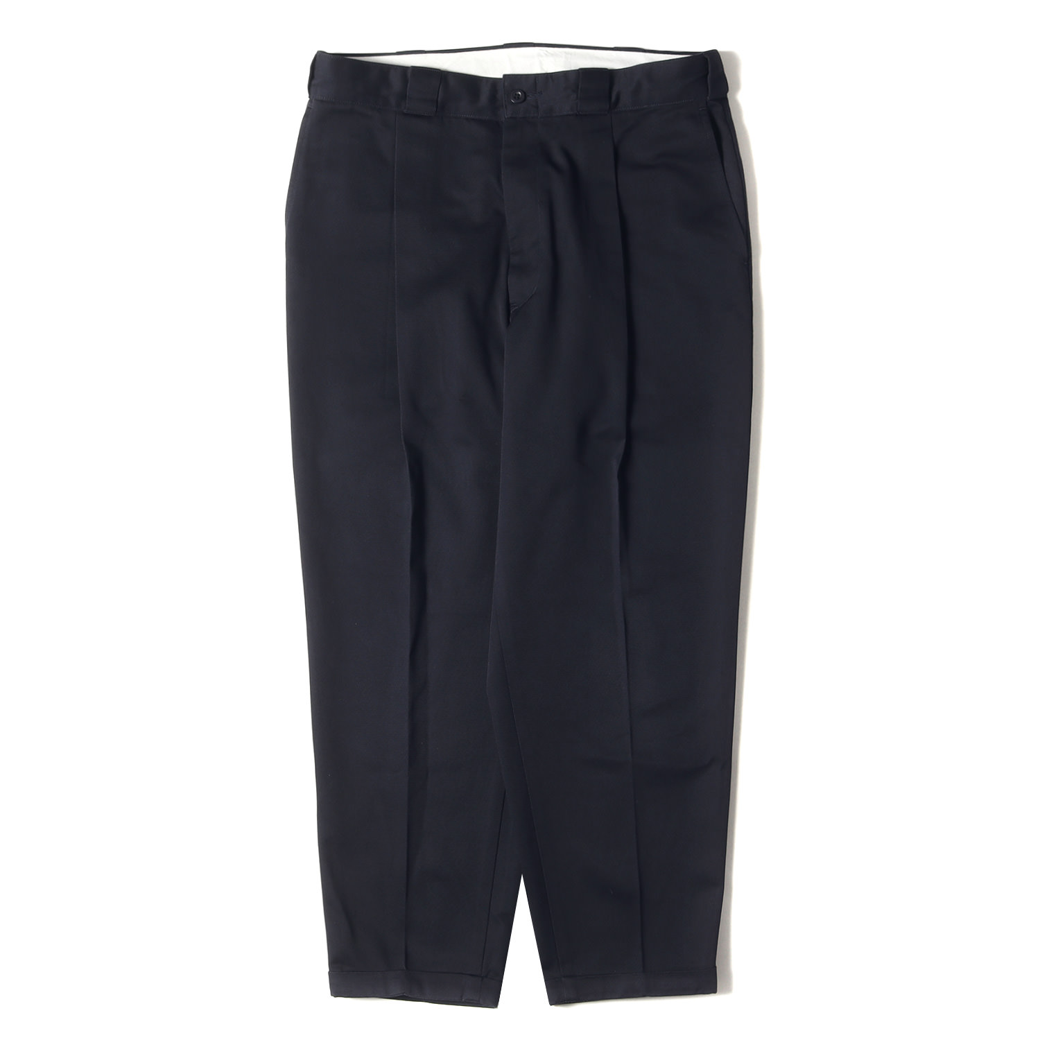 【楽天市場】SEE SEE シーシー パンツ サイズ:L T/Cツイル 1タック ワイドテーパード ワーク パンツ ネイビー 紺 日本製 ...