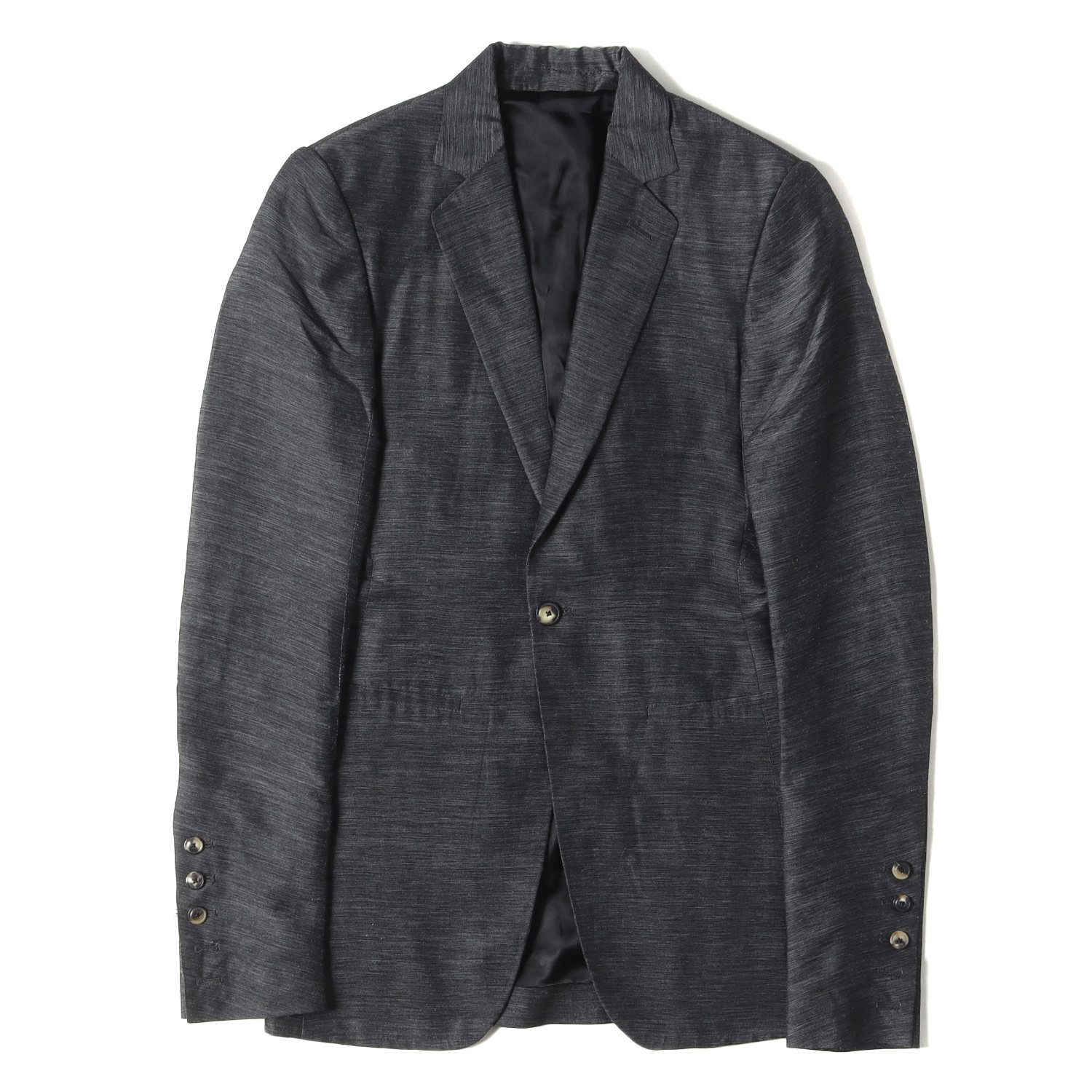 【楽天市場】RICK OWENS リックオウエンス ジャケット サイズ:46 シルク リネン 1B テーラード ジャケット グレー イタリア製 ...