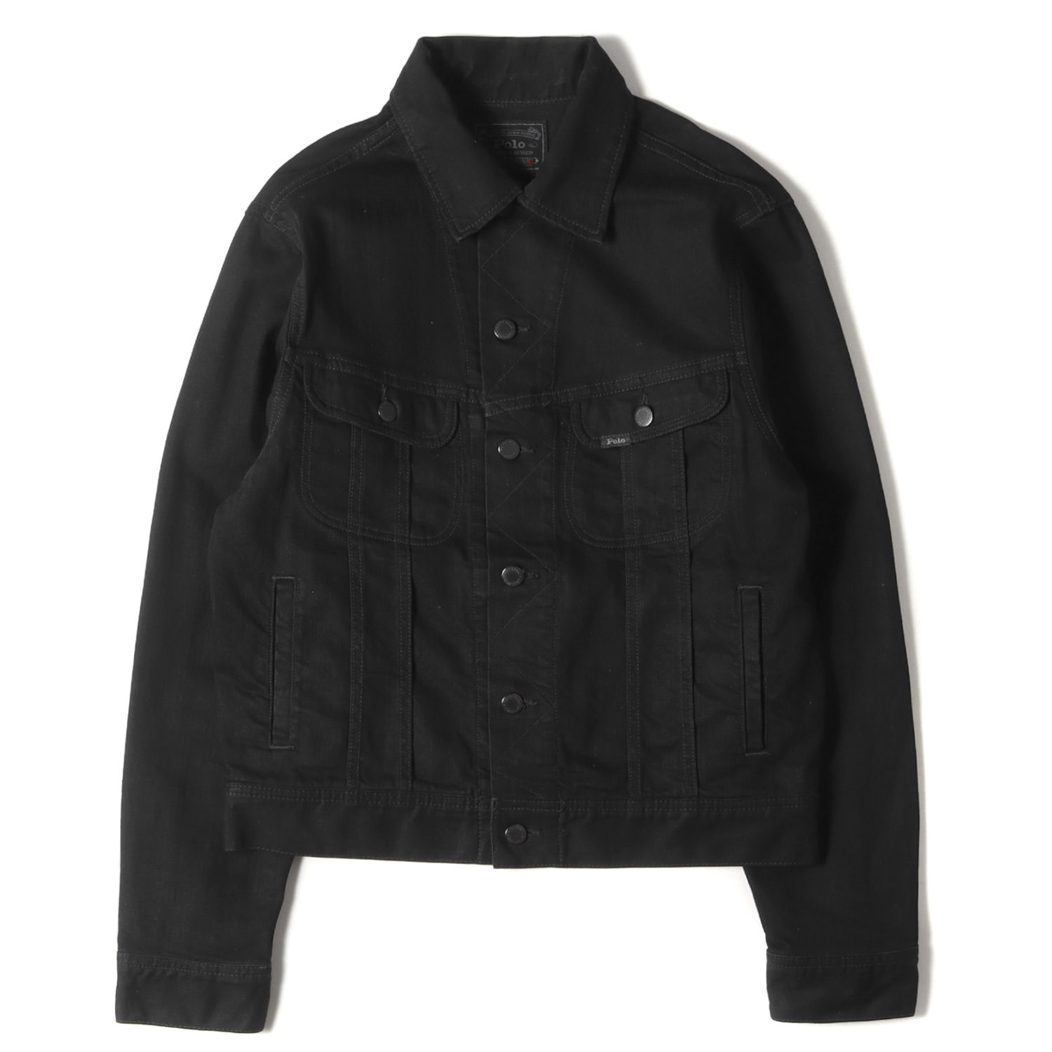 【楽天市場】POLO Ralph Lauren ポロ ラルフローレン ジャケット サイズ:S カウボーイ ストレッチ 後染めブラック デニム ...