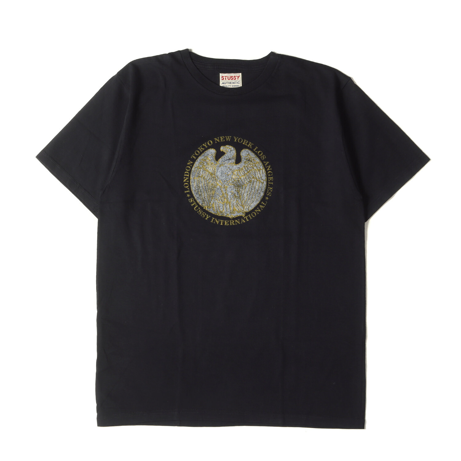 【楽天市場】STUSSY ステューシー Tシャツ サイズ:M 90s OLD STUSSY イーグル グラフィック クルーネック 半袖Tシャツ ...