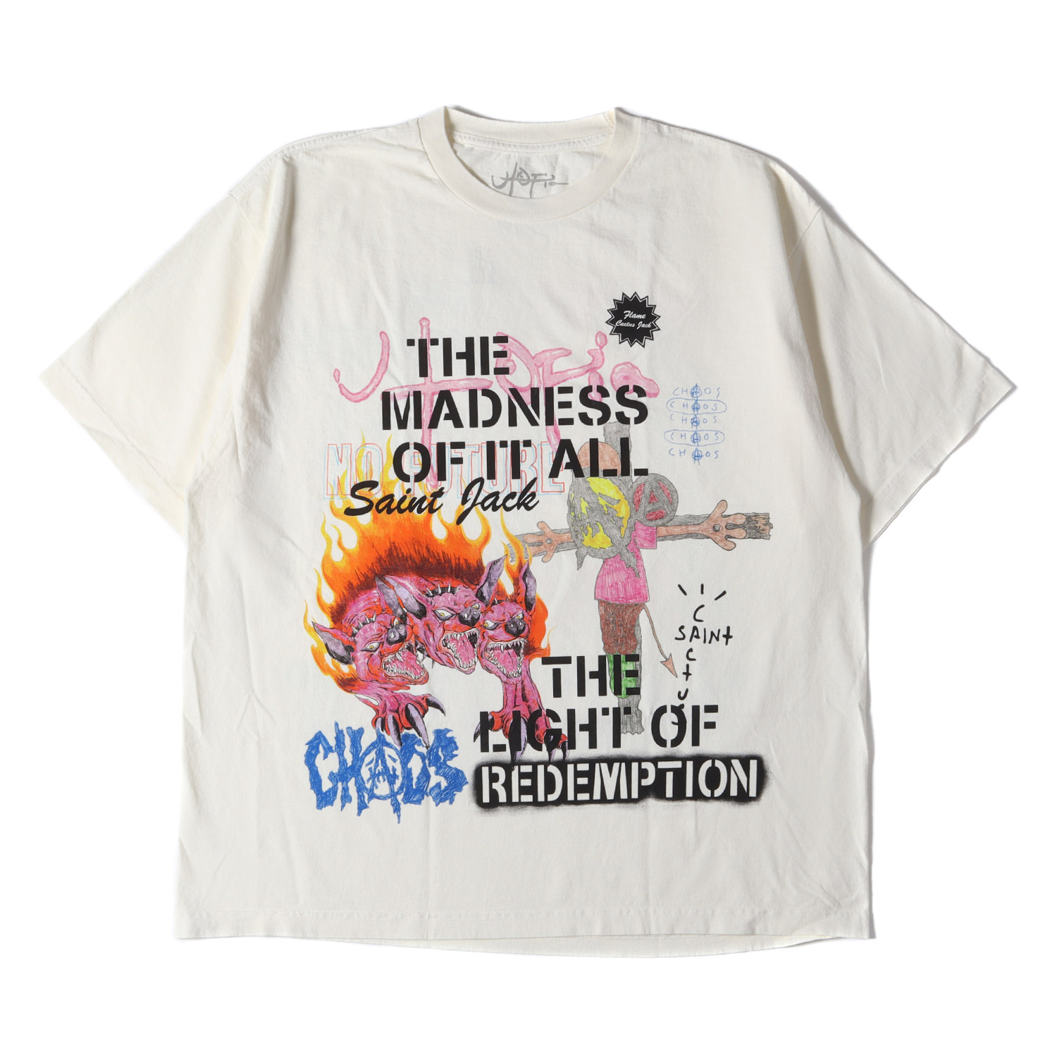 【楽天市場】Travis Scott トラヴィス・スコット Tシャツ サイズ:XXL 23SS SAINT MICHAEL UTOPIA グラフィック オーバーサイズ クルーネック 半袖T ...